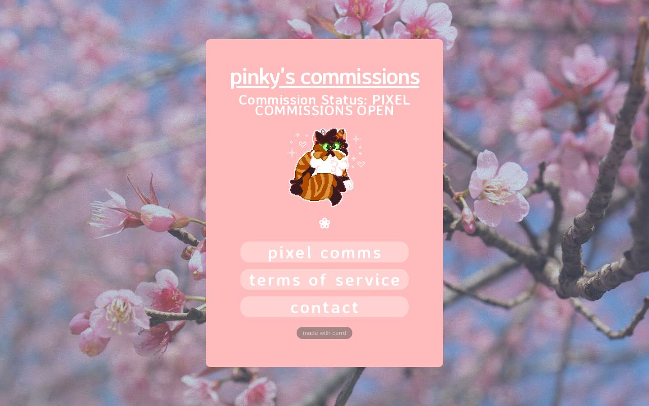 pinky's commissions